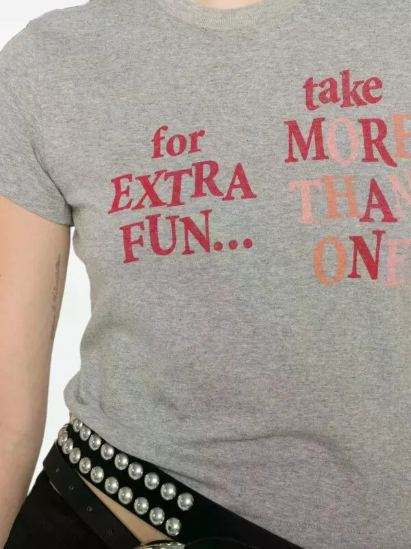 RE/DONE X Coca Cola Slogan-print T-shirt - Grey