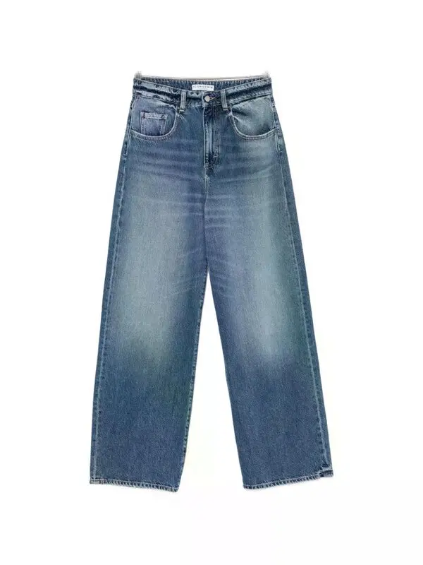 ICON DENIM LOS ANGELES Faded Wide-leg Jeans - Blue