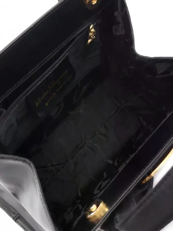 FERRAGAMO 2000s Vara-ribbon Leather Tote Bag