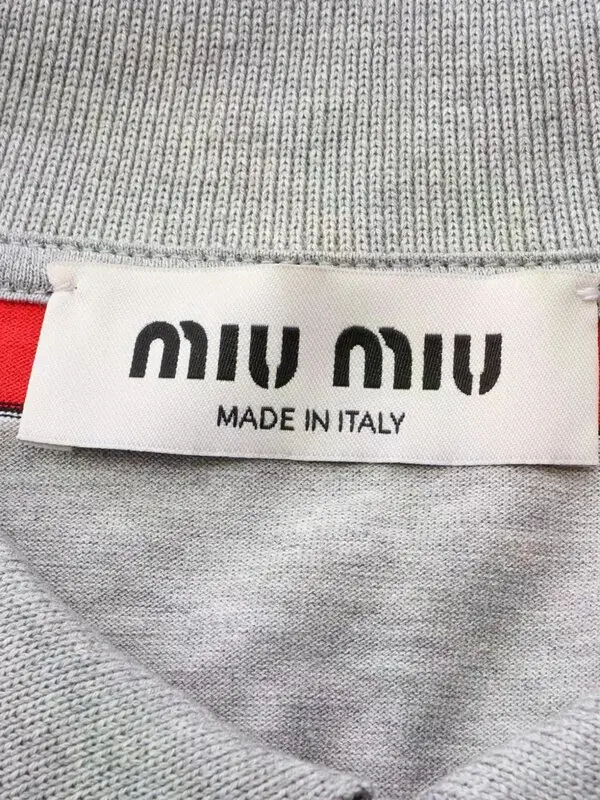Miu Miu 2010s Striped Long-sleeve Polo Shirt