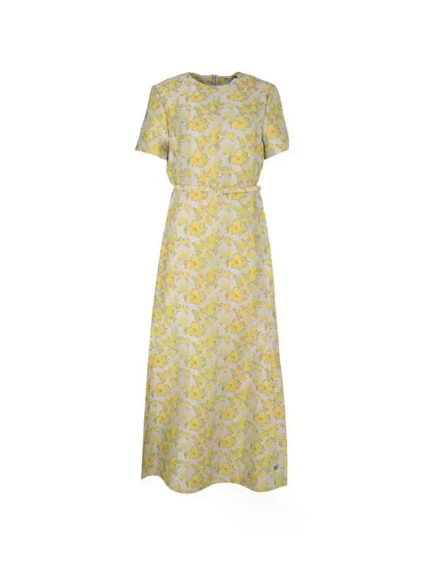 Simkhai Caraline Floral-jacquard Midi Dress - Neutrals