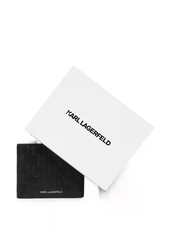 Karl Lagerfeld Monogram Perforated Wallet