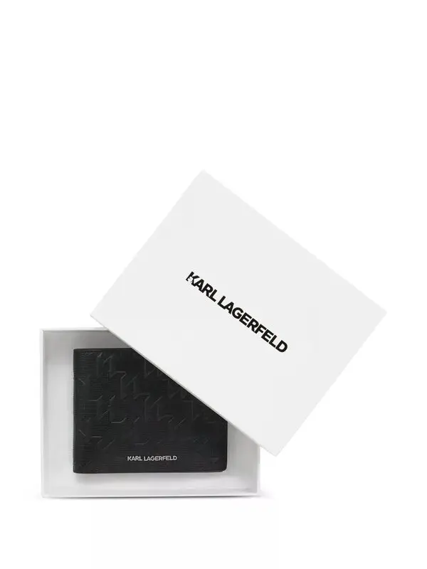 Karl Lagerfeld Monogram Perforated Wallet
