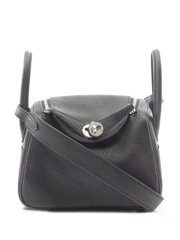 Hermès Mini Lindy Shoulder Bag - Black