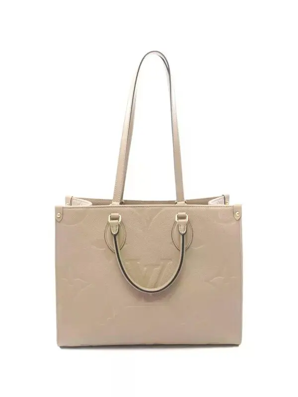 LOUIS VUITTON 2021s Mm Onthego Monogram Empreinte Tote Bag - Neutrals