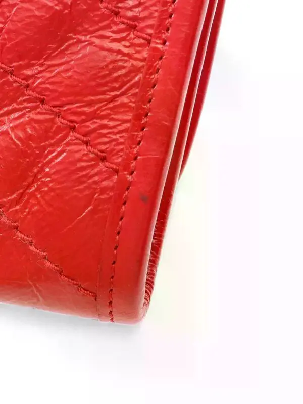 Saint Laurent 2000s Niki Chevron-quilted Wallet - Red