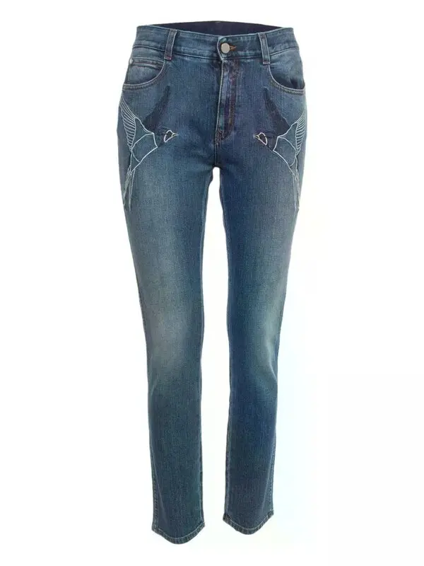 Stella McCartney Bird-embroidery Jeans