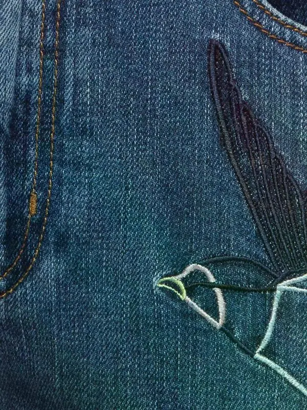 Stella McCartney Bird-embroidery Jeans
