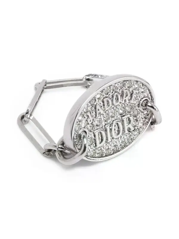 Dior J'adore Chain-link Crystal Ring