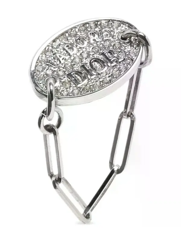 Dior J'adore Chain-link Crystal Ring