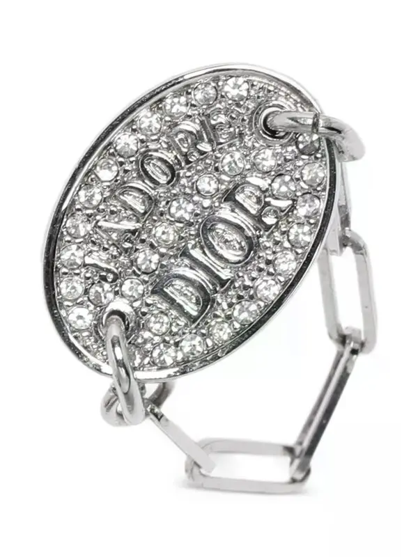 Dior J'adore Chain-link Crystal Ring