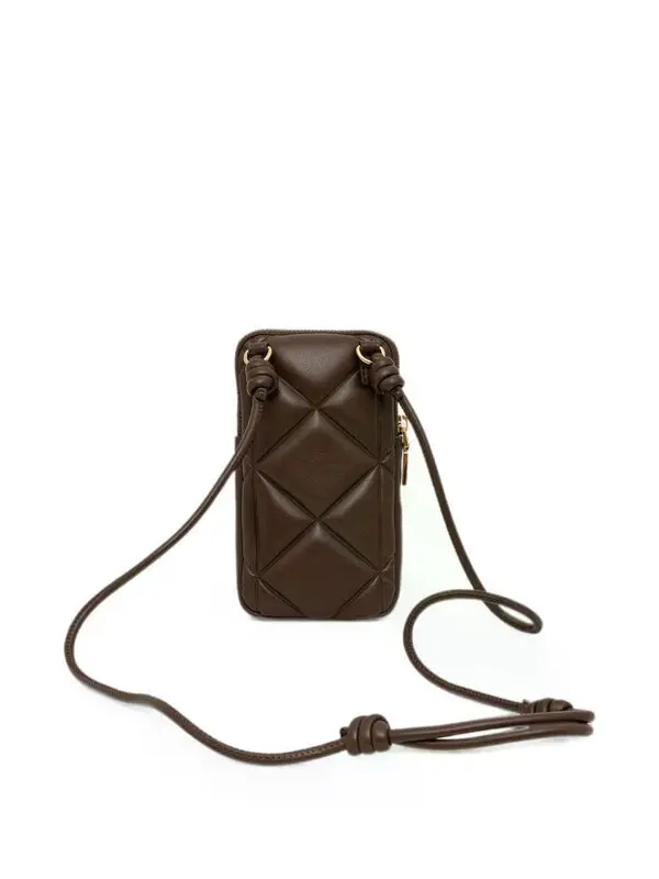 Moschino Quilted Logo-plaque Phone Bag