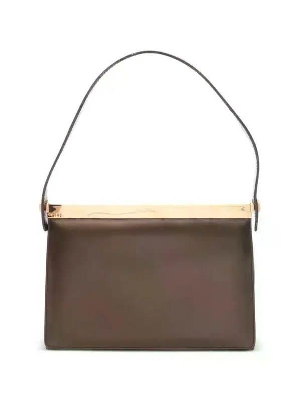 Gucci 2000s Metal-bar Tote Bag - Brown