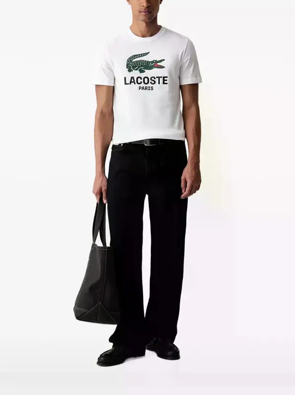Lacoste Printed Cotton T-shirt