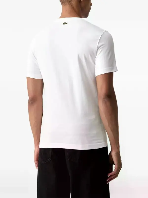 Lacoste Printed Cotton T-shirt
