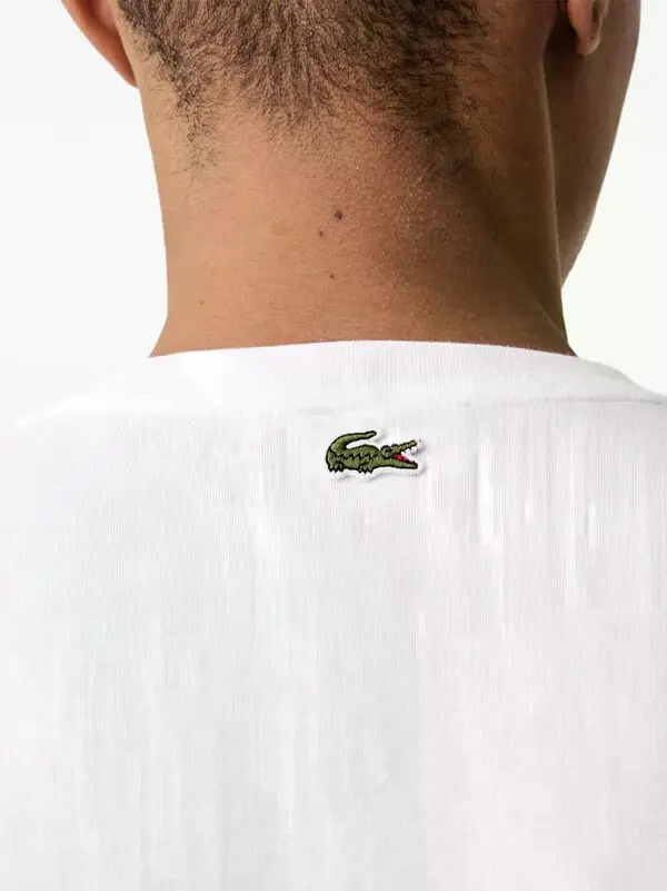 Lacoste Printed Cotton T-shirt