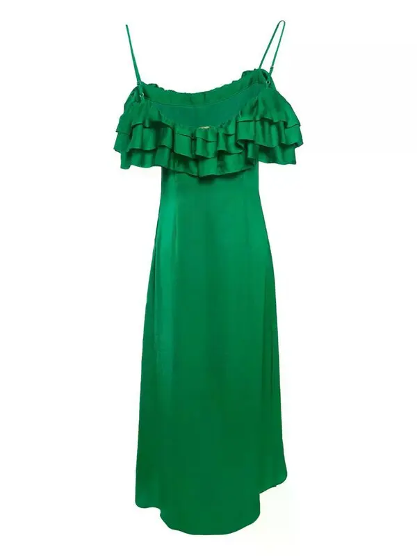 Maje Rovanta Ruffle-detail Midi Dress