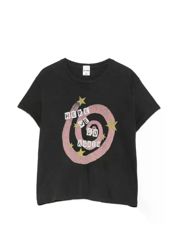 RE/DONE Graphic-print T-shirt - Black