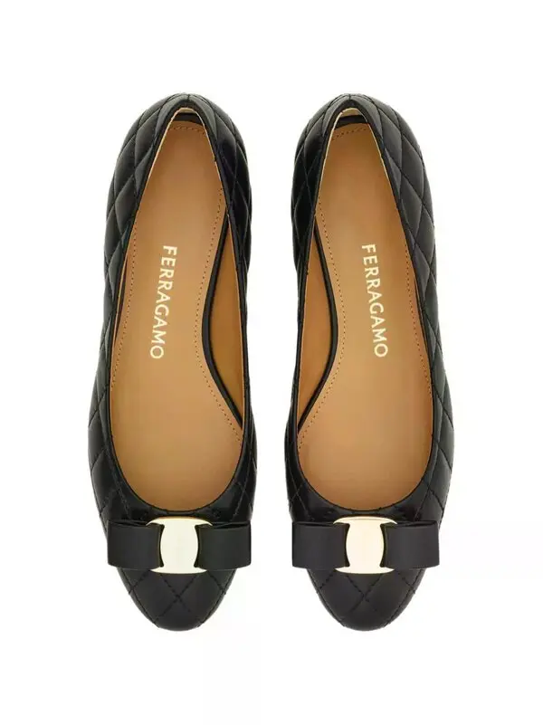 FERRAGAMO Quilted Varina Ballet Flat