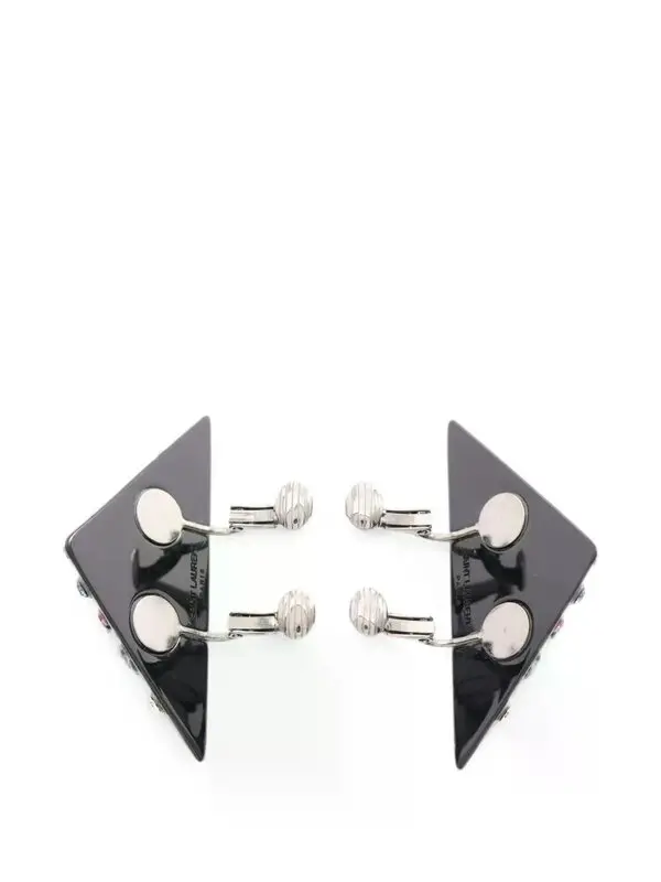 Saint Laurent 2010s Cassandre Triangle Earrings
