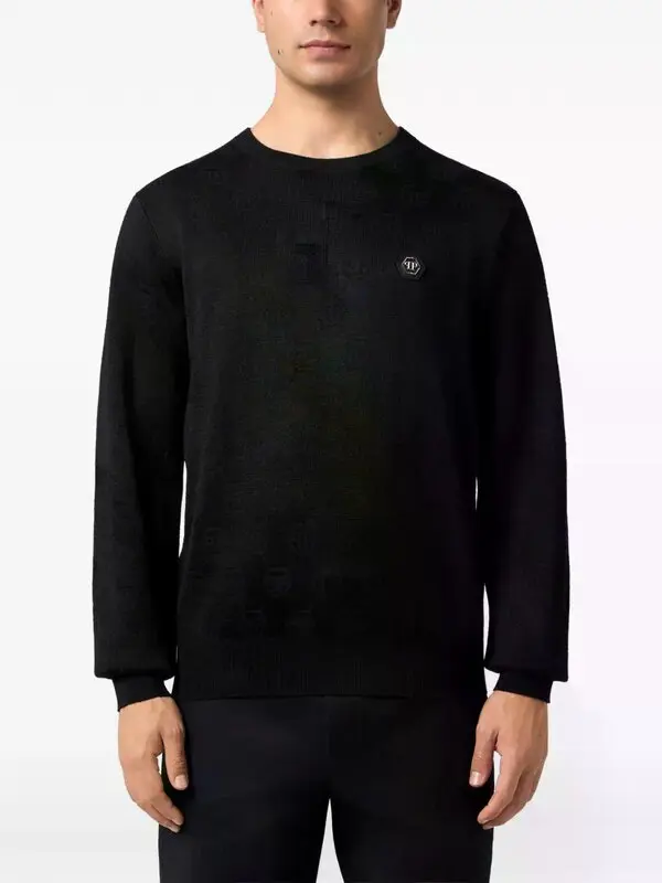 Philipp Plein Monogram Knit Sweater