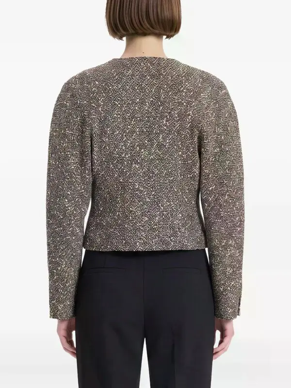 Alessandra Rich Bouclé-knit Button-up Jacket