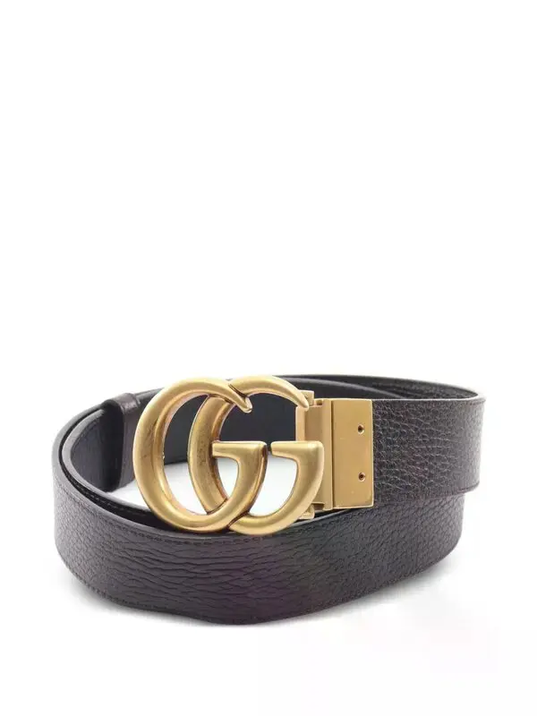Gucci Gg Marmont Reversible Belt - Brown