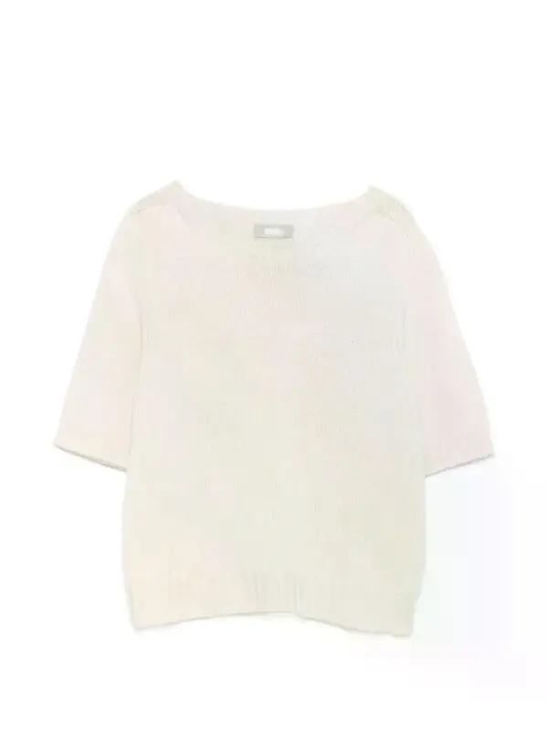 KILTIE Verbier Short-sleeve Sweater - Neutrals