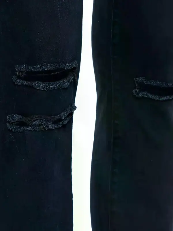 J Brand Distressed Buttoned Slim-fit Jeans