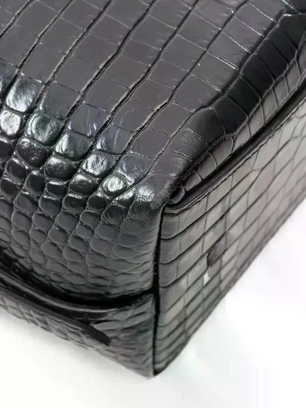JIMMY CHOO 2000s Varenne Crocodile-embossed Mini Bag