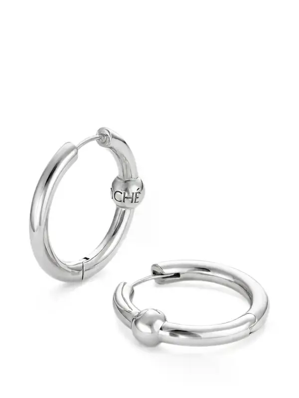 POCHE PARIS Harmony Bead-embellished Hoop Earrings