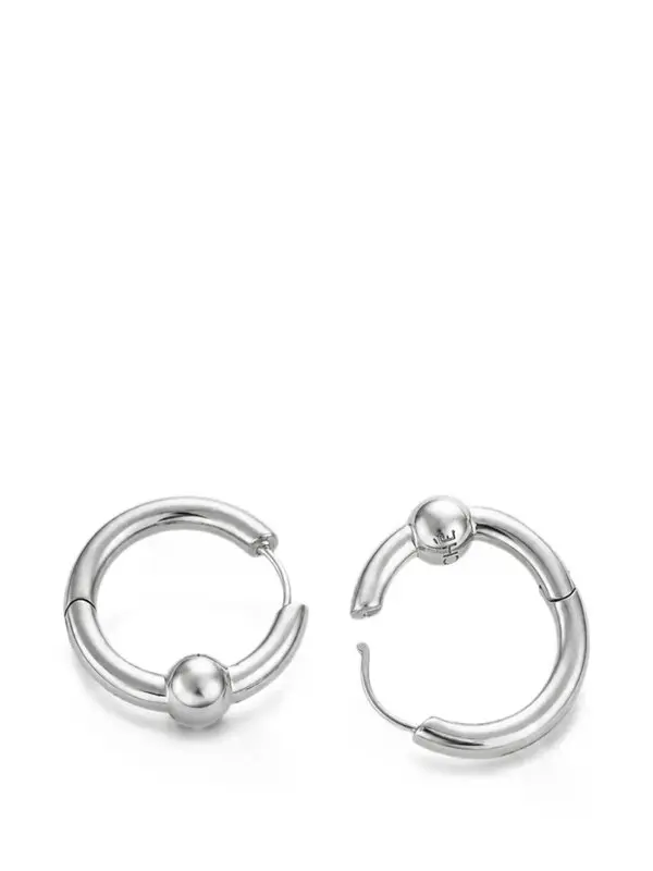 POCHE PARIS Harmony Bead-embellished Hoop Earrings