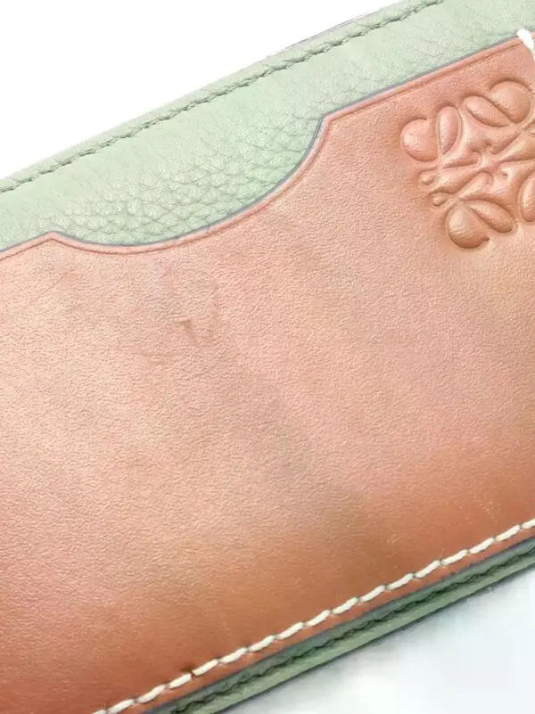 Loewe 2000s Anagram Debossed Leather Card Holder