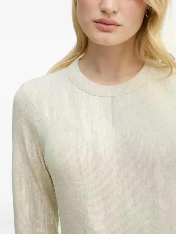 Ba&sh Ribbed Embroidered T-shirt