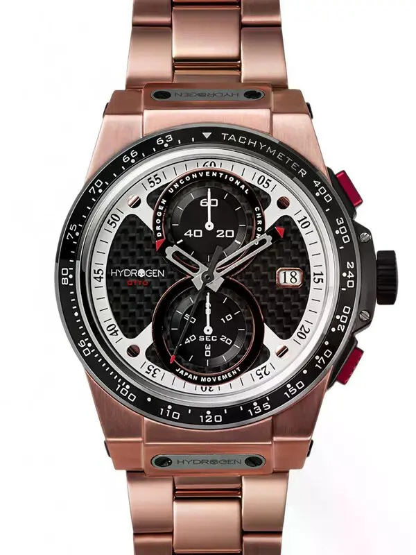 HYDROGEN Otto 44mm Chronograph Watch - Black