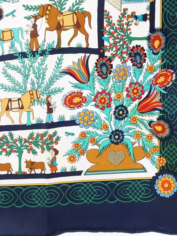 Hermès 2010s Carre 90 Decoupages Scarf