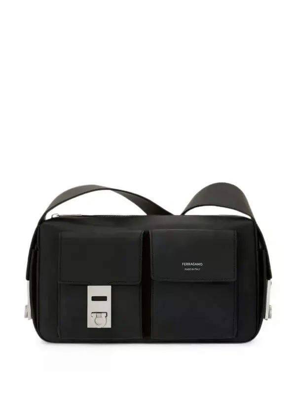 FERRAGAMO Utility Shoulder Bag With Hug Buckle