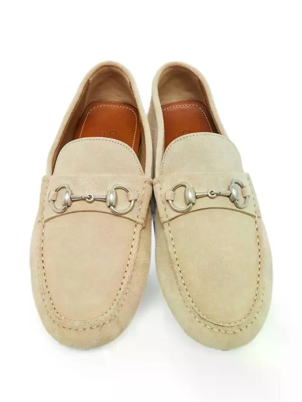 Gucci Horsebit Suede Loafers