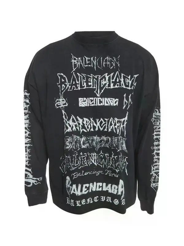 Balenciaga Printed Crew-neck Sweatshirt