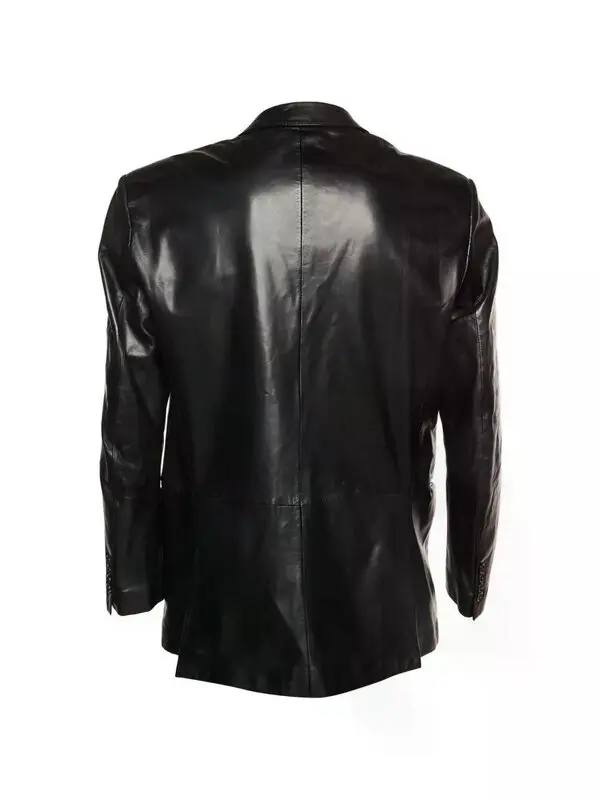 Ralph Lauren Button-up Leather Jacket