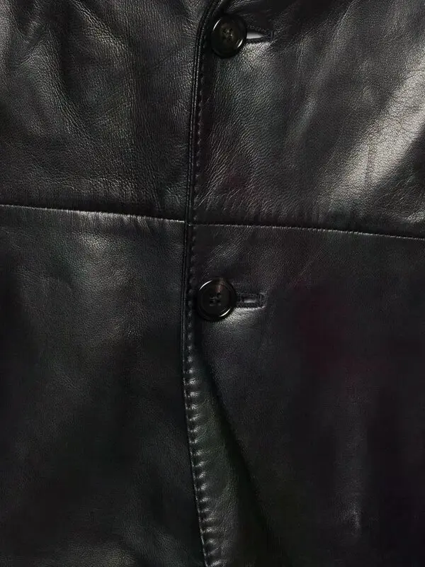 Ralph Lauren Button-up Leather Jacket