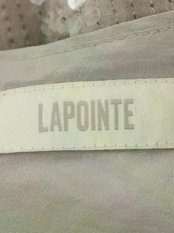 Lapointe Sequin Feather-trim Top