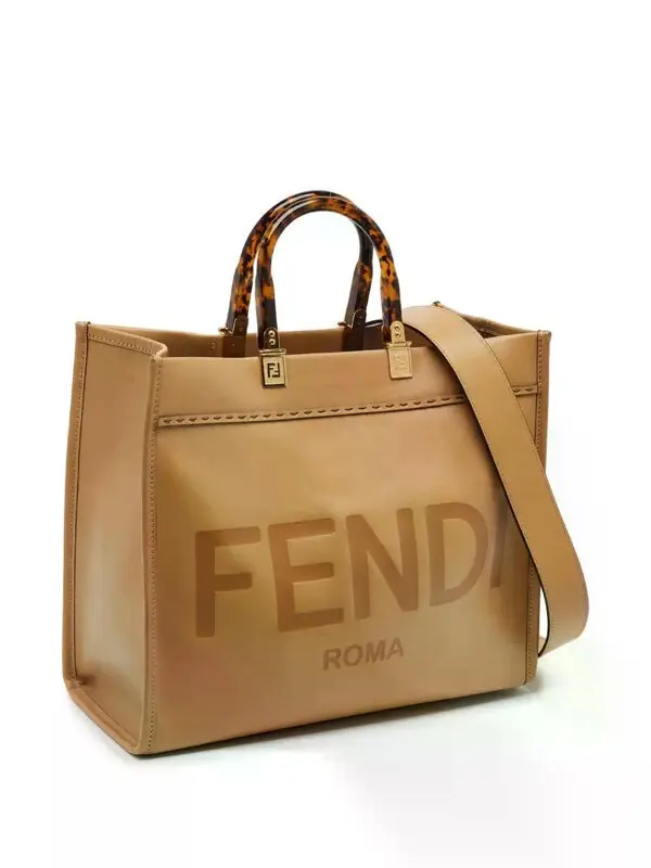 Fendi 2021 Medium Sunshine Leather Tote Bag