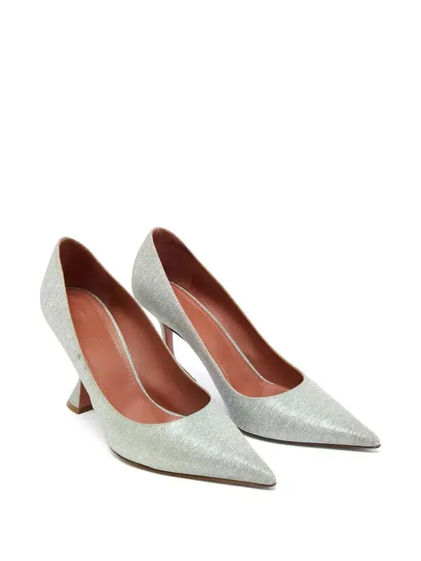 Amina Muaddi Ami Flared Stiletto Pumps