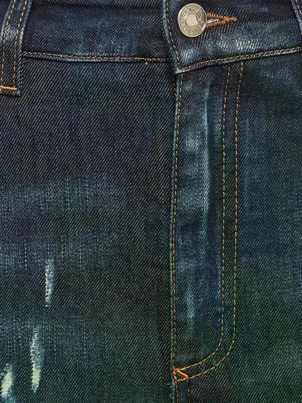 Dolce & Gabbana Distressed High-waisted Flared Jeans