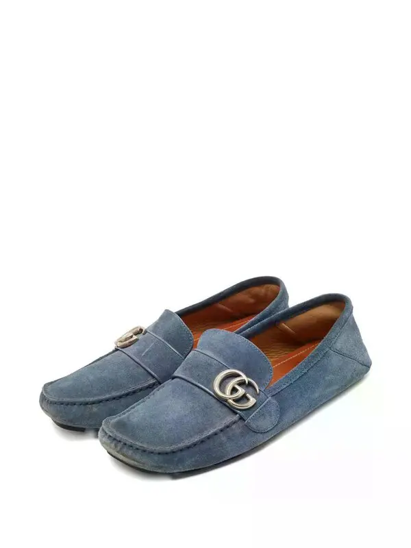 Gucci Suede Double G Loafers