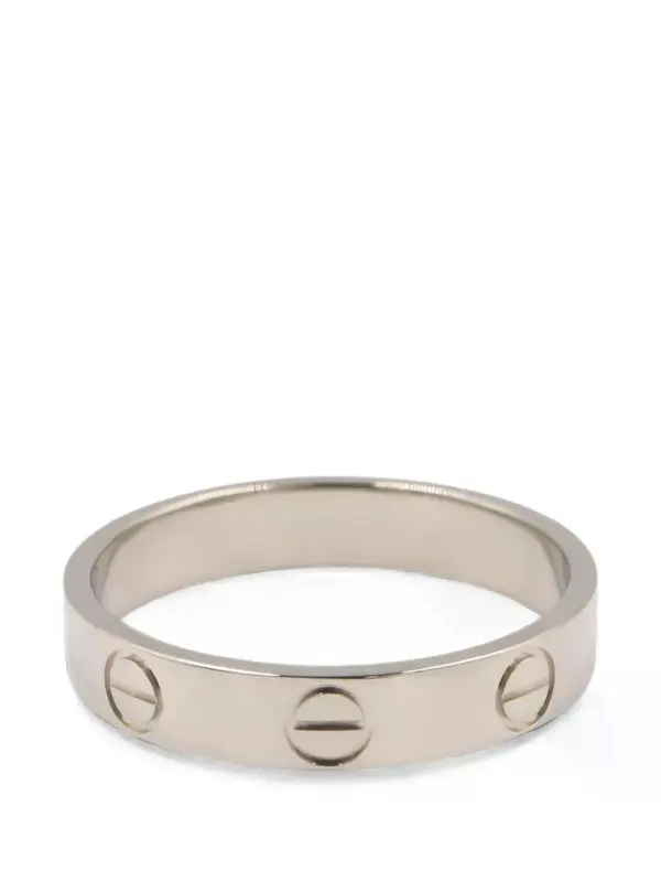 Cartier 18k White Gold Love Ring - Silver