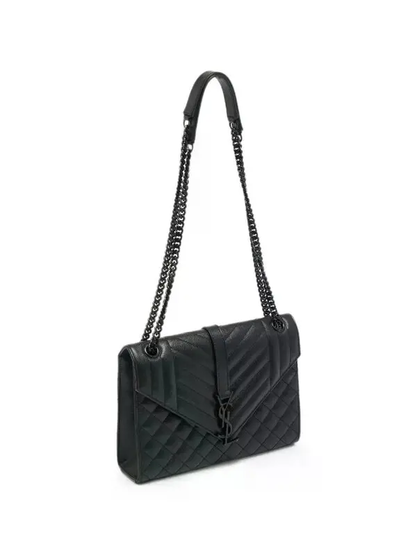 Saint Laurent 2017 Envelope Matelassé Leather Shoulder Bag