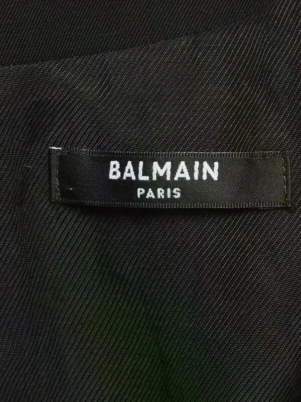 Balmain Double-breasted Long-sleeve Jumpsuit