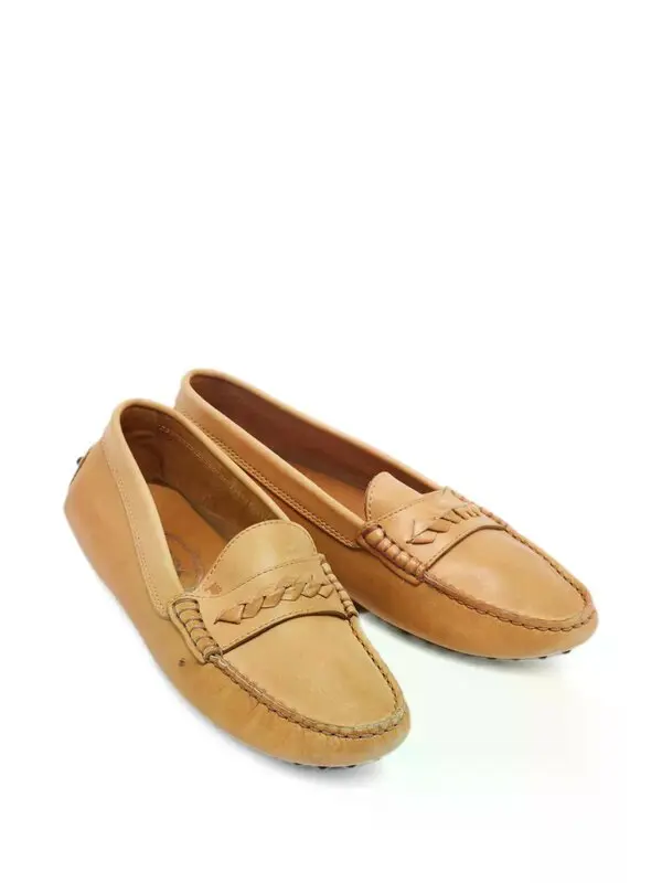 TOD'S Gommino Braided Driver Loafers